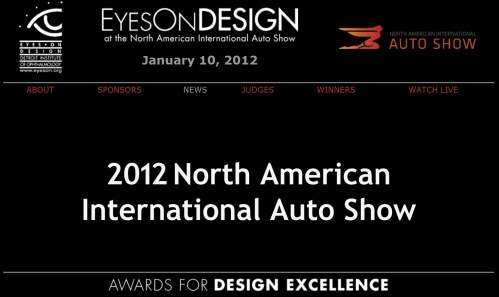 2012 NAIAS once again to feature EyesOn Design Awards during press days ...